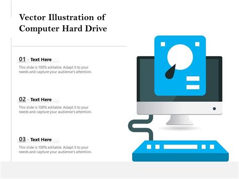 Vector Illustration Of Computer Hard Drive Ppt PowerPoint Presentation Gallery Icon PDF
