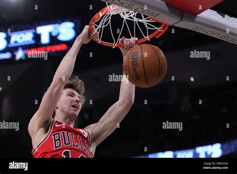 Chicago Bulls Matas Buzelis Dunks During The First Half Of An Nba Basketball Game Tuesday Feb