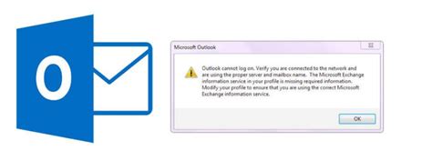 Outlook Cannot Log On Verify You Are Connected To The Network And Are
