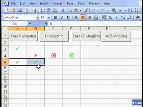 Wingdings In Excel YouTube