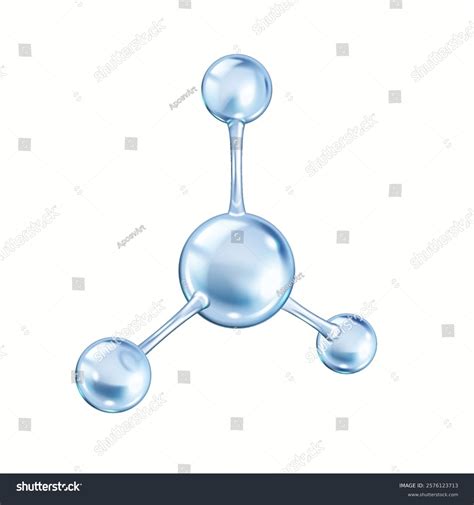 Collagen Molecule Scientific Purpose Realistic Vector Stock Vector