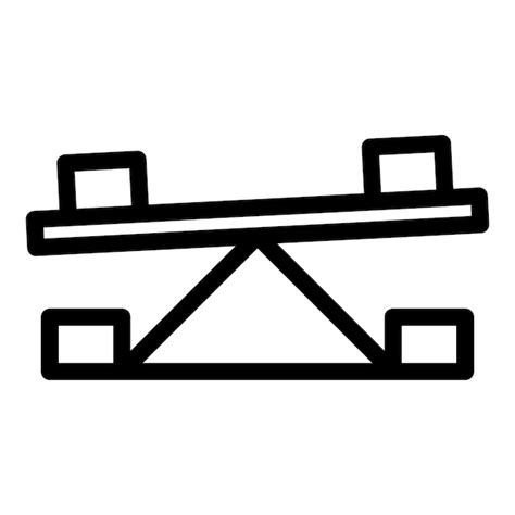 영구 동작 균형 아이콘 개요 흰색 배경에 고립 된 웹 디자인을 위한 영구 동작 균형 벡터 아이콘 프리미엄 벡터