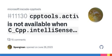 `cpptoolsactiveconfigcustomvariable` Is Not Available When `ccpp