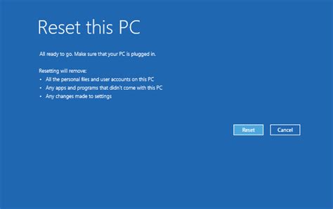 Windows 10 Factory Reset Password Recovery