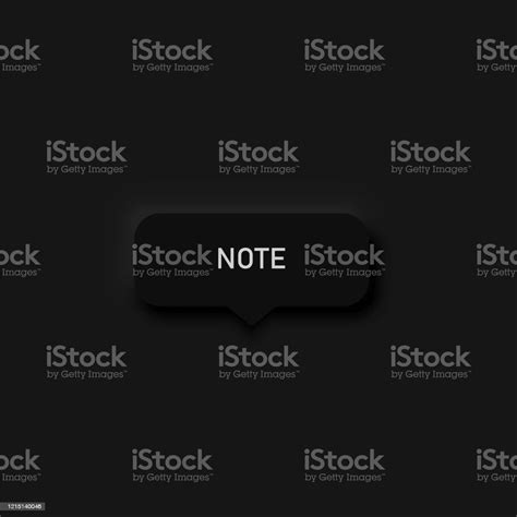 웹 사이트 및 모바일 앱 벡터 일러스트레이션을위한 매우 상세한 블랙 사용자 인터페이스 팝업 노트 버블 버튼 3차원 형태에 대한 스톡 벡터 아트 및 기타 이미지 Istock