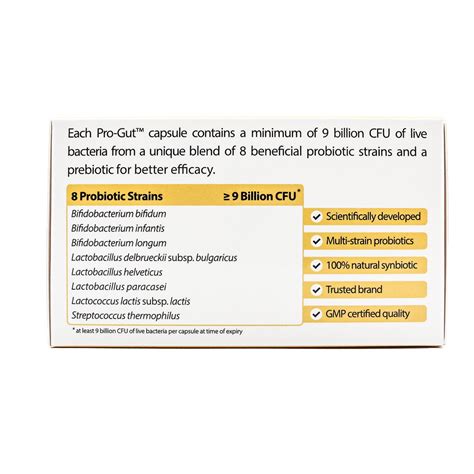 Progut Probiotics Supplement 100 Capsules Shopee Singapore