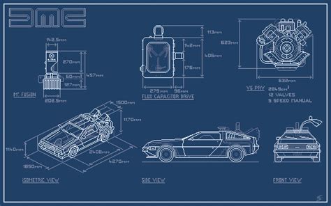 Delorean Blueprints