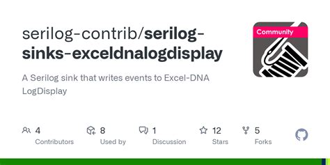 GitHub Serilog Contrib Serilog Sinks Exceldnalogdisplay A Serilog