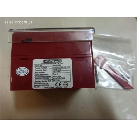 Jual Manual Call Point Push Button Conventional Asenware Aw D135c Manual Shopee Indonesia
