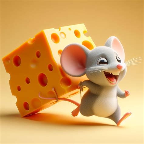 하이퍼 리얼리즘 ⁇ 터 아트 치즈 행운의 ⁇ 웃는 미소 백색 배경에 고립 여전히 프리미엄 Psd 파일