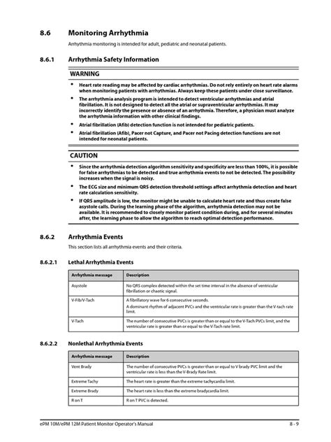Arrhythmia Detection For Monitor Pdf Heart Rate Cardiovascular