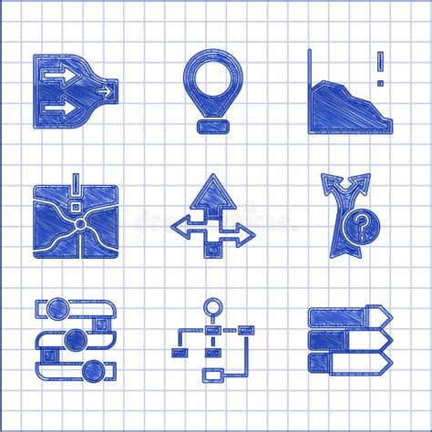 Set Arrow Hierarchy Organogram Chart Pie Infographic Graph Diagram Intersection Point