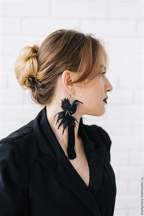 Птички-колибри. Подборка МК | Embroidery fashion diy, Textile earrings ...