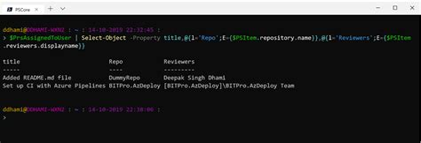 Az DevOps CLI Fetch All Pull Requests Assigned To A User
