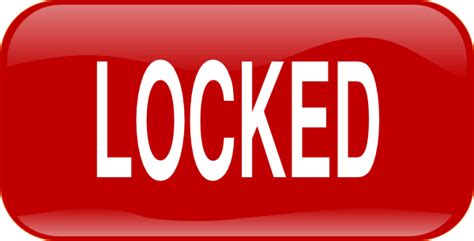 Red Locked Rectangle Button Clip Art At Clker Com Vector Clip Art Online Royalty Free