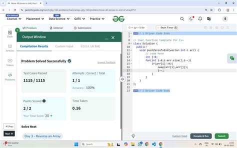gfg160 geekstreak2025 geeksforgeeks saurav suman