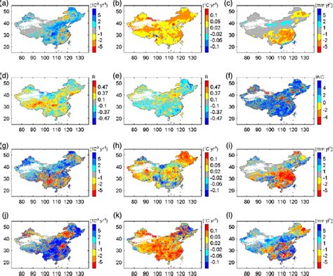 spatial distribution of the results by the linear regression model and