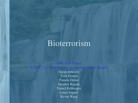 Ppt Bioterrorism Powerpoint Presentation Free Download Id 9513603