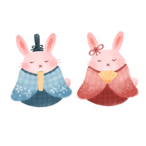 うさぎの雛人形のイラスト フリーイラスト素材サイトのehoira エホイラ