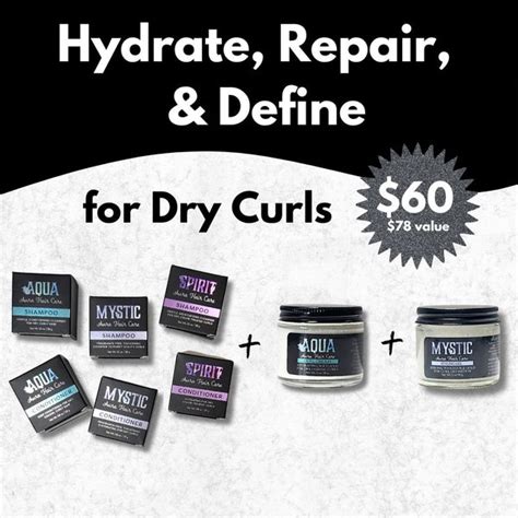 Starter Kit For Dry Coarse Curls Silver Stone Apothecary