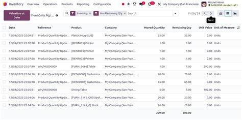 Reporting In Odoo 17 Inventory Odoo V17 Enterprise Edition Book