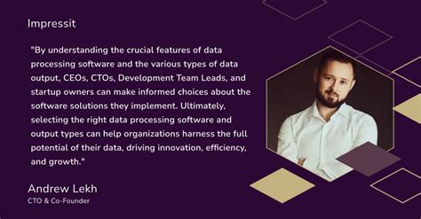 Impressit On Linkedin Dataprocessing Data Software