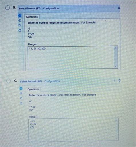 Solved Enter The Numeric Ranges Of Records To Retum For