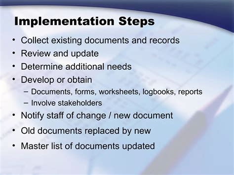 Document And Data Control Ppt