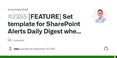 Feature Set Template For Sharepoint Alerts Daily Digest When Using Add Pnpalert · Issue 2355