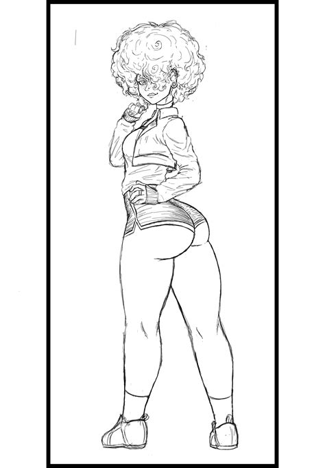 Made A Sketch Of A Cute Girl With A Big Ass Ranimesketch