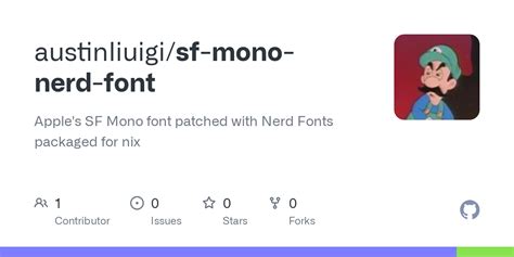 Github Austinliuigisf Mono Nerd Font Apples Sf Mono Font Patched With Nerd Fonts Packaged