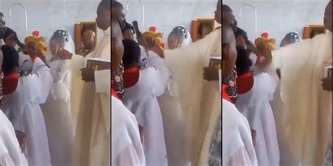 Moment Priest Gives Altar Boy Heavy Knock For Not Keeping Microphone