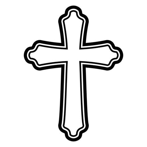 Cross Outline Vector Art Icons And Graphics For Free Download