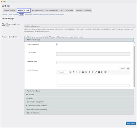 How To Set Up Quotation Management Using B2b For Woocommerce Documentation