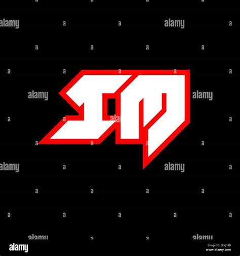 Im Logo Design Initial Im Letter Design With Sci Fi Style Im Logo For