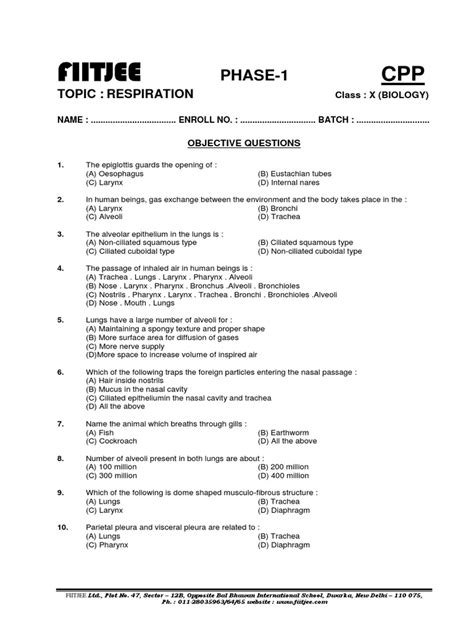 Cpp 10th Ph 1 Respiration Pdf Lung Respiratory System Cpp 10th Ph 1 Respiration Pdf Lung Respiratory System