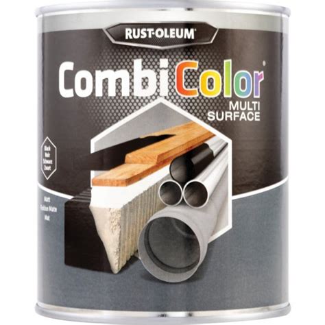 RUST OLEUM Combicolor Multi Surface Matt Black 0 750ml 7378MS 0 75