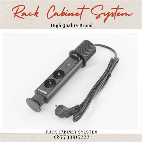 Jual Indorack Colokan Tanam Meja Power Socket P02c Pdu Power Socket