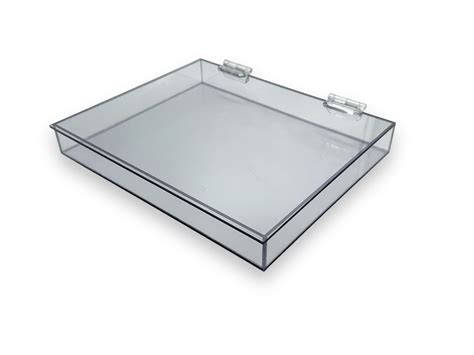 Custom Made Clear Acrylic Box With Hinged Top Lid Pleximart