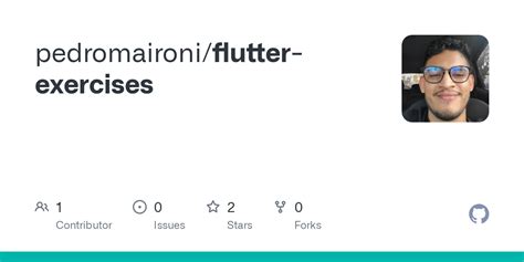 GitHub Pedromaironi Flutter Exercises