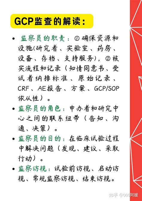 临床试验gcp划重点来了08监察 知乎