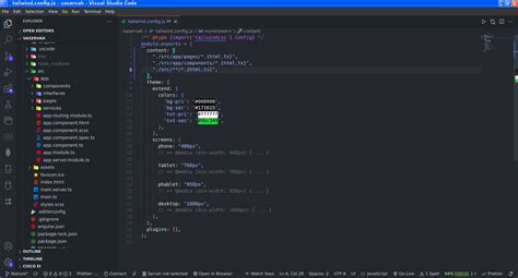 Tailwind Styles Only Detected In Stylesscss Rangular