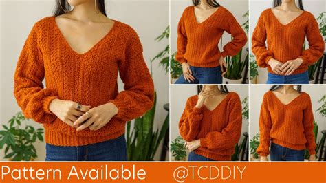 Crochet V Neck Jumper At Kai Chuter Blog