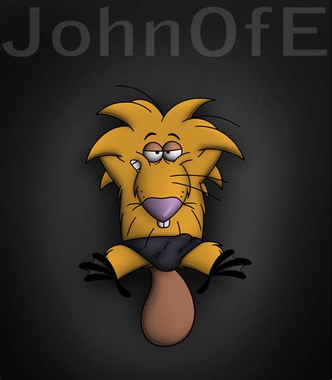Rule 34 4 Fingers 4 Toes Anthro Beaver Biped Black Background Black Eyes Buckteeth Bulge