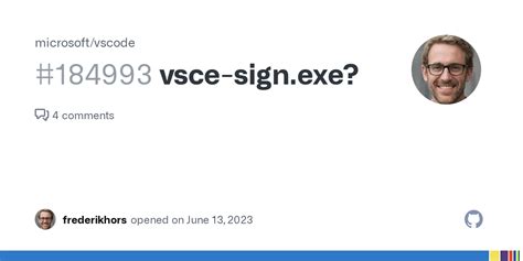 vsce sign exe · issue 184993 · microsoft vscode · github