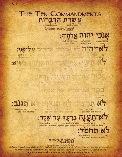 10 Commandments Hebrew 10 Commandments How To Study With Logos Bible