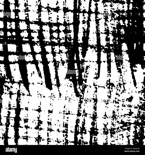 Vector Monochrome Mark Making Black White Seamless Pattern This