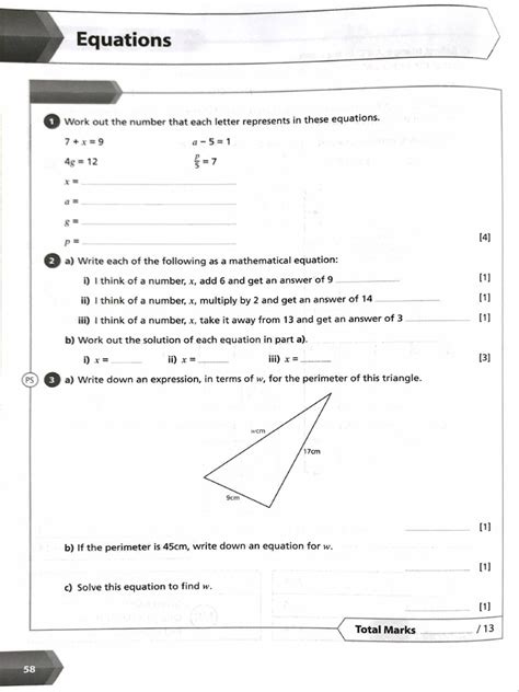 Y7 Revision 14 Equations Pdf