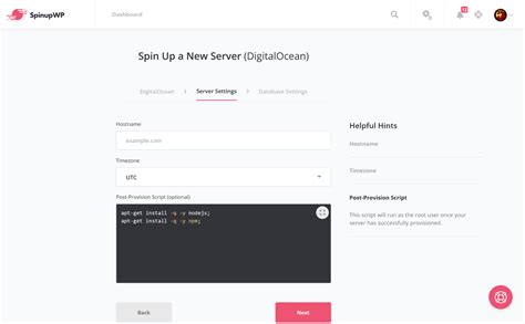 post provision script spinupwp