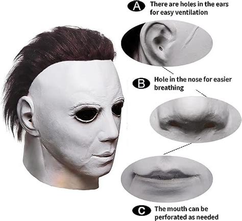 Halloween Mask 2023 Michael Myers Mask 100 Natural Latex Full